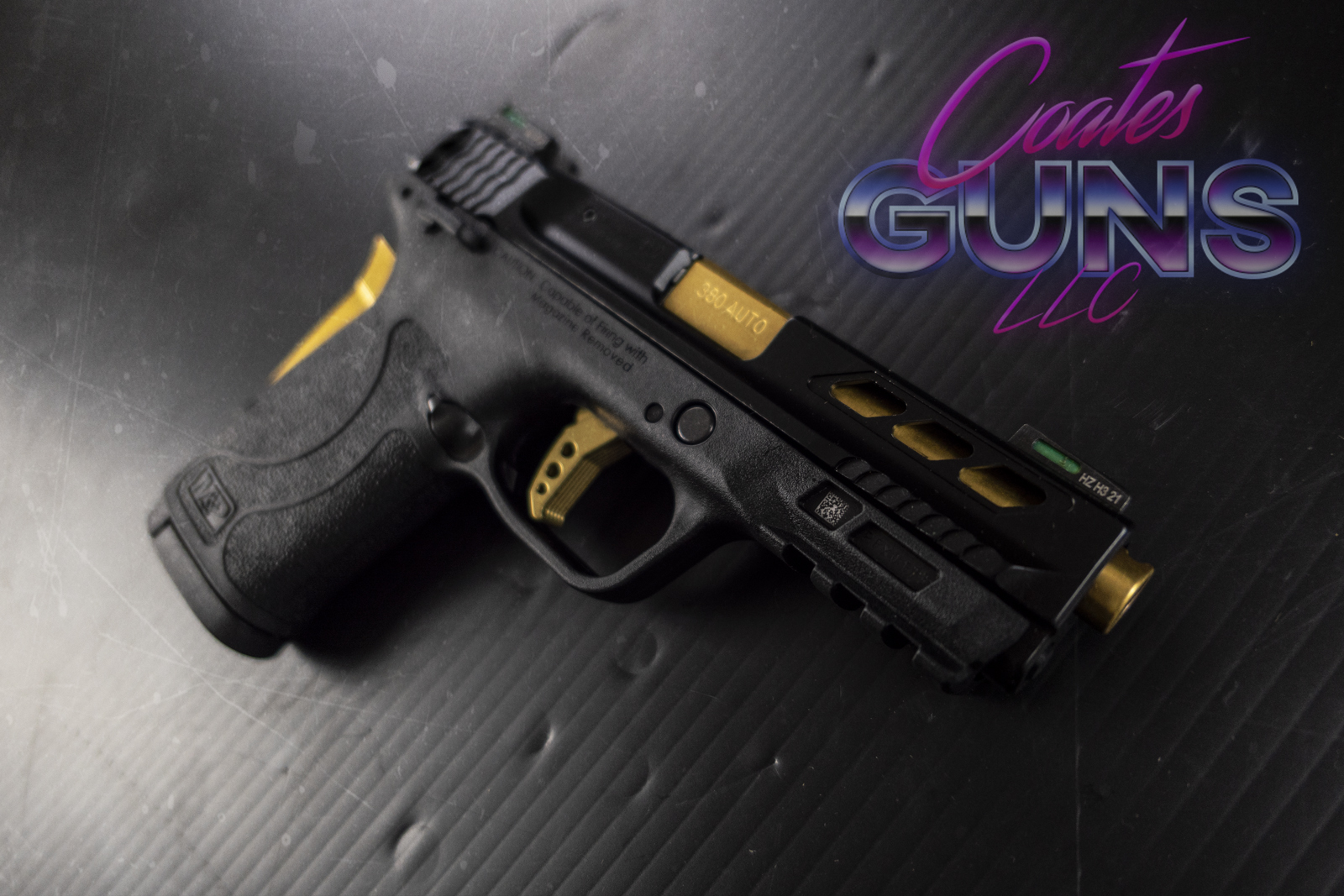 Smith & Wesson PC M&P Shield EZ .380 Gold | Coates Guns LLC