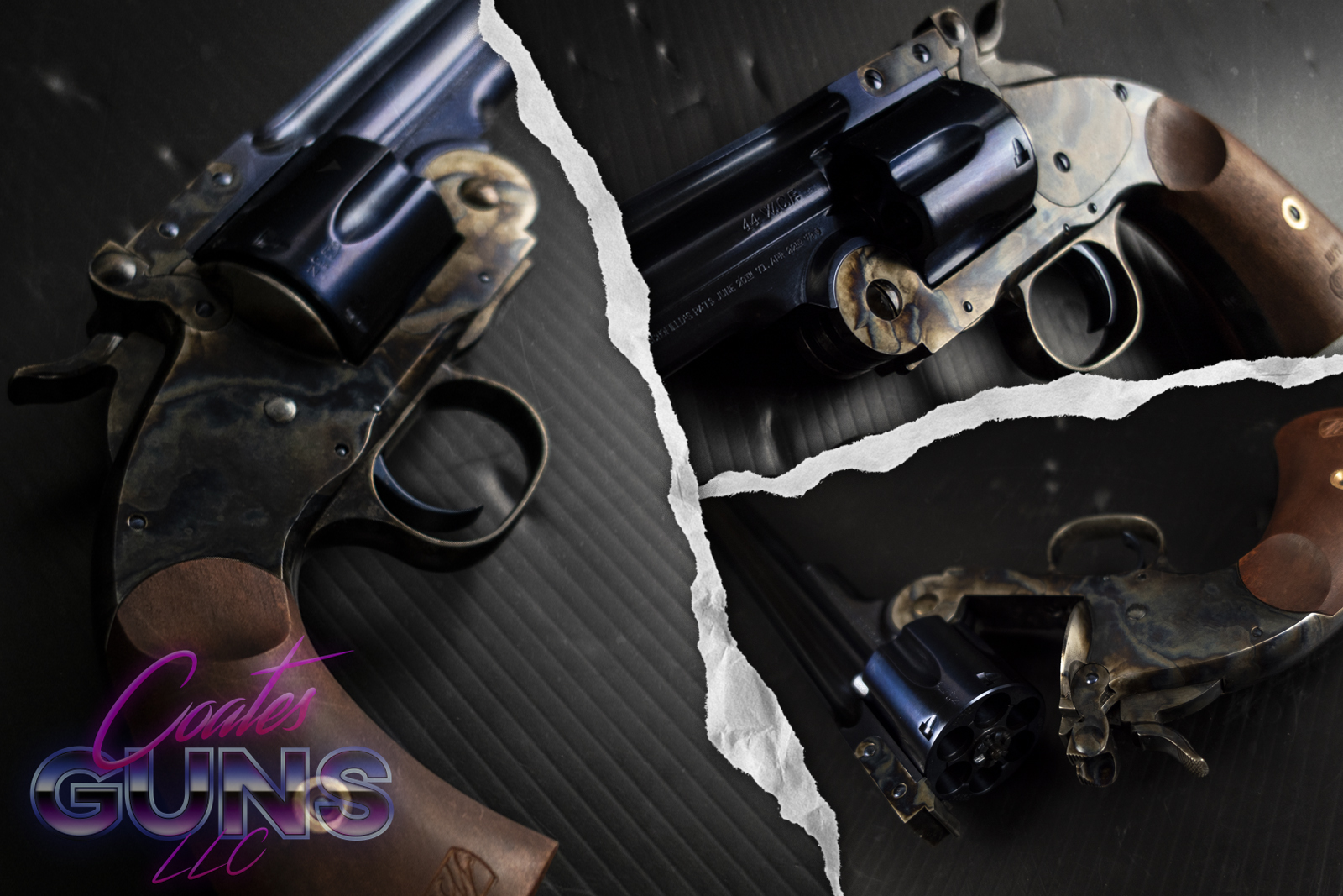 Taylors & Company Schofield .44-40 7″ Charcoal Blue | Coates Guns LLC