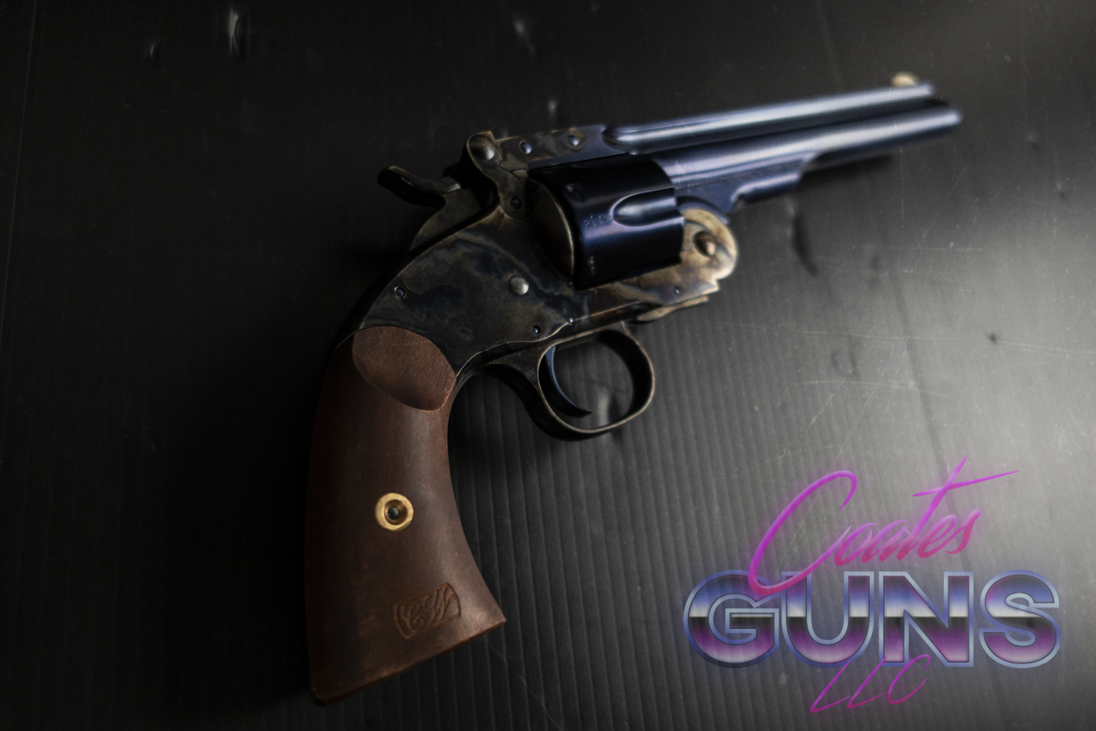 Taylors & Company Schofield .44-40 7″ Charcoal Blue | Coates Guns LLC