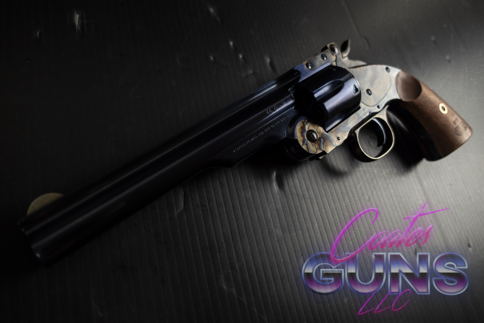 Taylors & Company Schofield .44-40 7″ Charcoal Blue | Coates Guns LLC