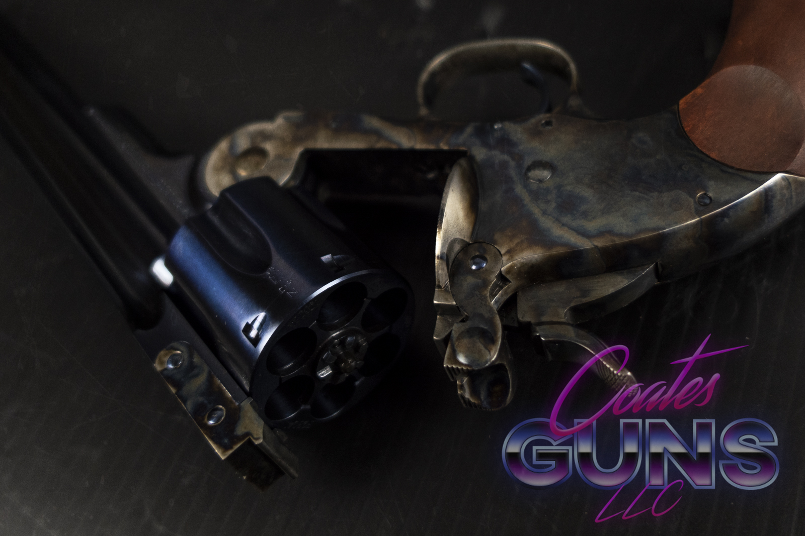 Taylors & Company Schofield .44-40 7″ Charcoal Blue | Coates Guns LLC