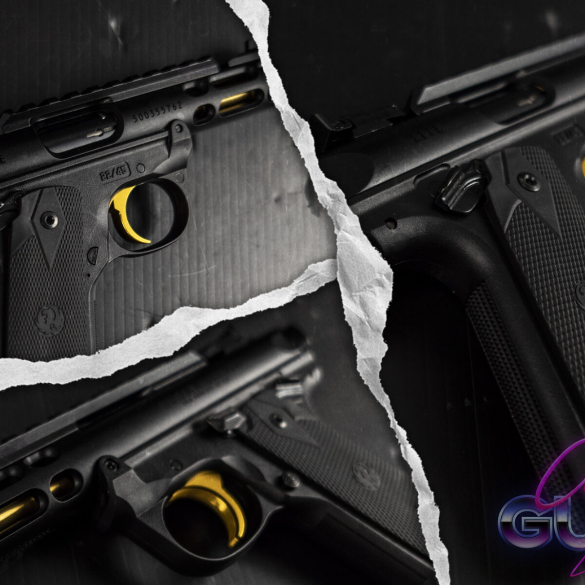 All Gold Ruger Pistol