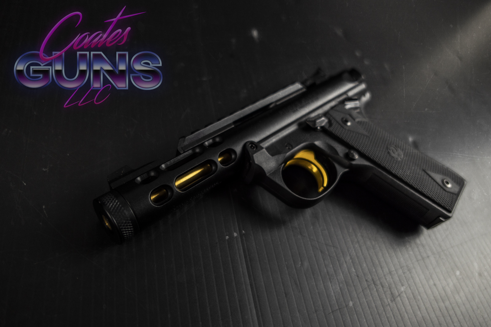 Ruger Mark IV 22/45 Lite Black & Gold | Coates Guns LLC