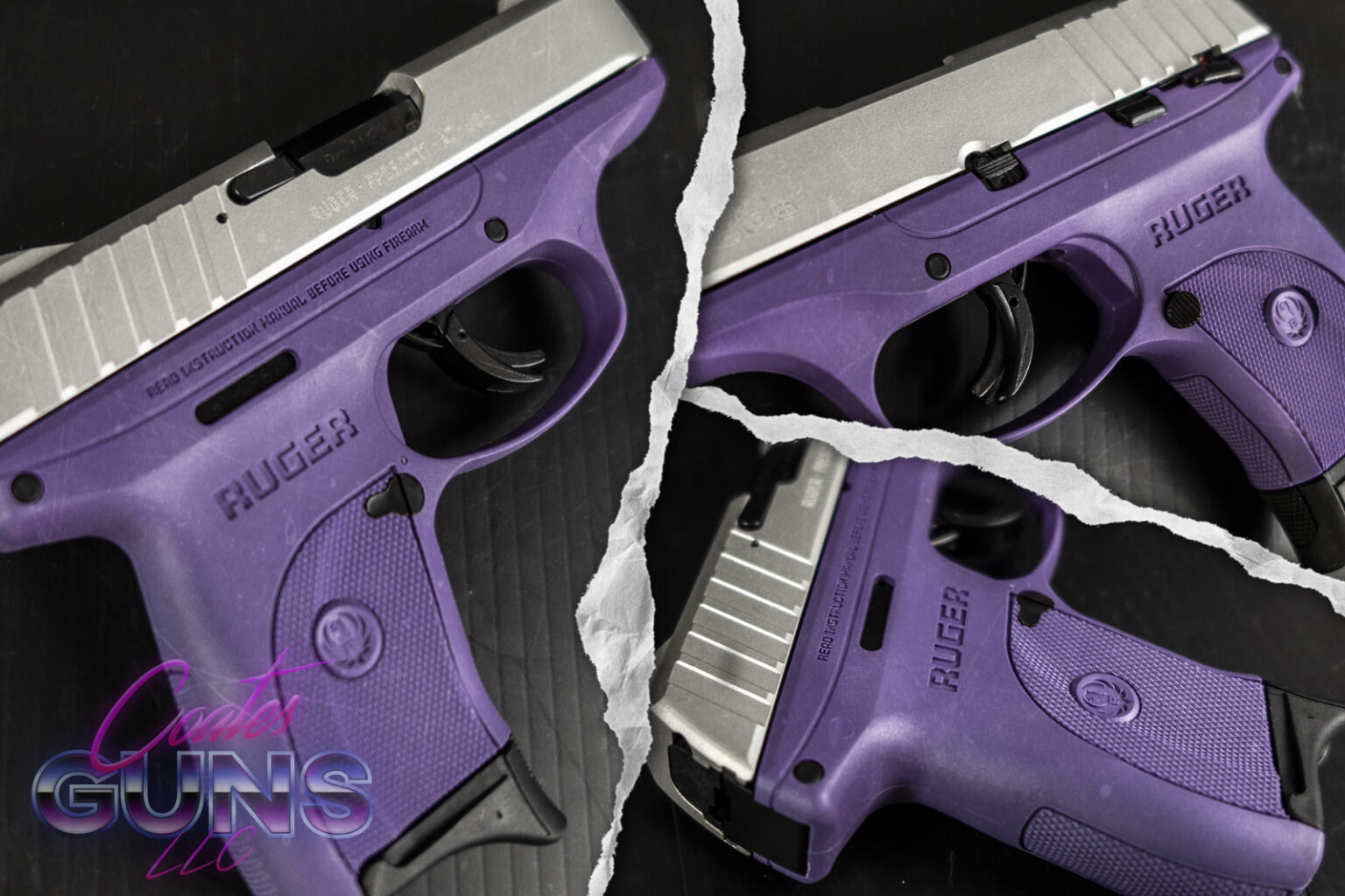 Ruger EC9s Silver & Purple | Coates Guns LLC