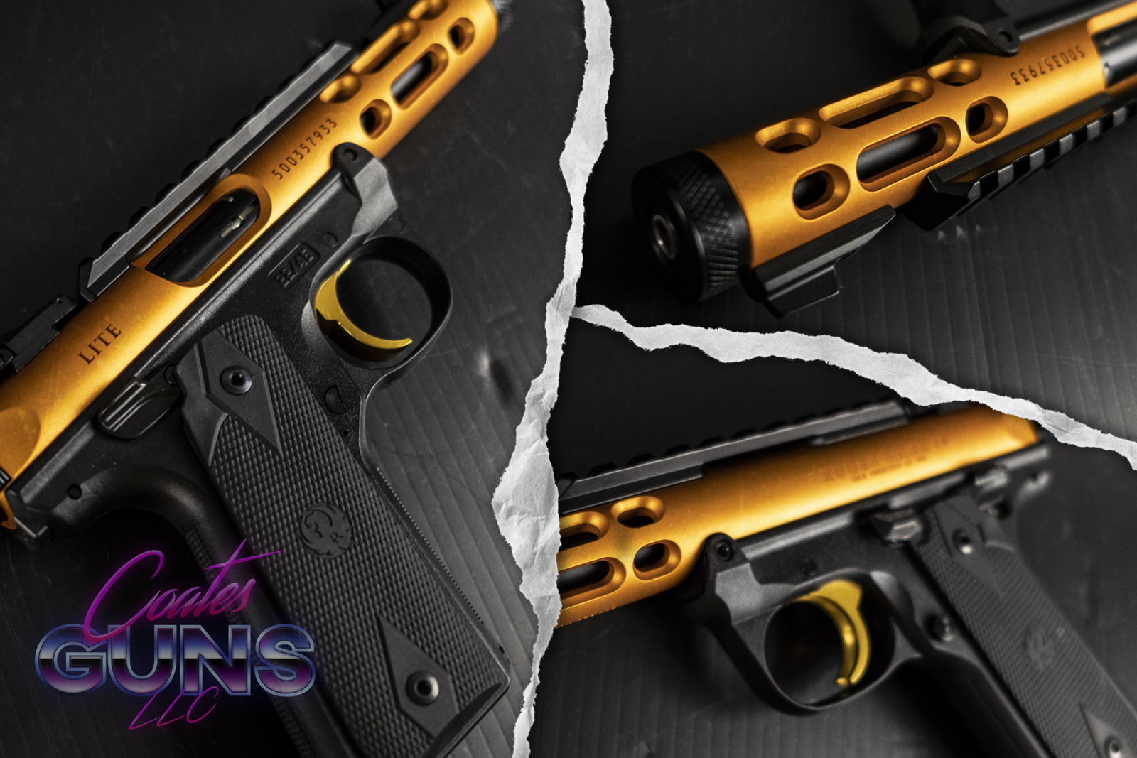 Ruger Mark IV 22/45 Lite Gold | Coates Guns LLC