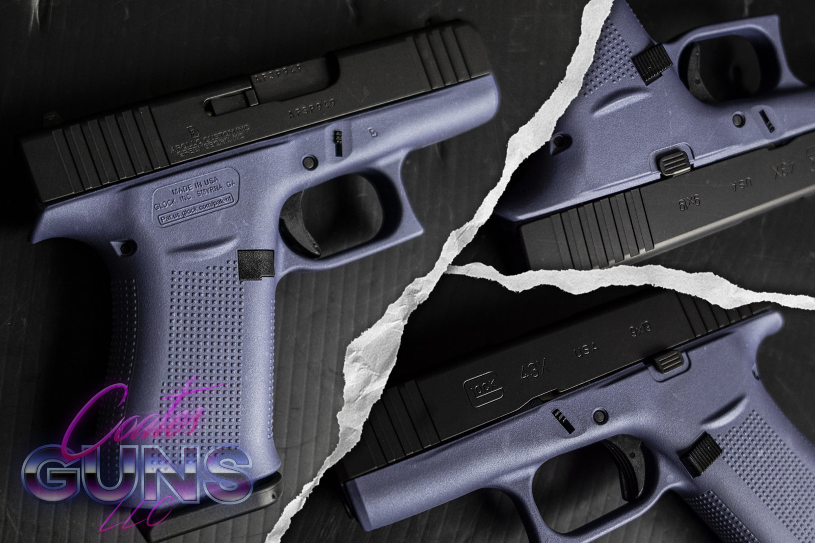 Glock 43X US Crushed Orchid | Coates Guns LLC