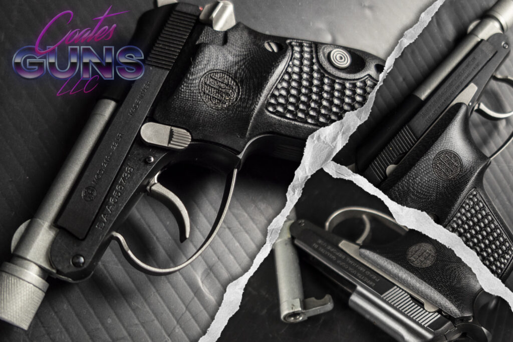 Beretta 21 A Bobcat Silver – Black Gorilla | Coates Guns LLC