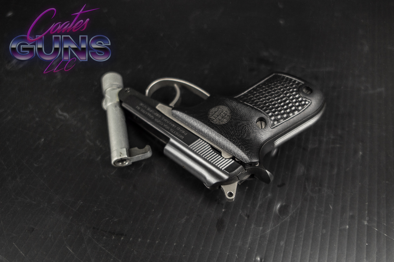 Beretta 21 A Bobcat Silver – Black Gorilla | Coates Guns LLC