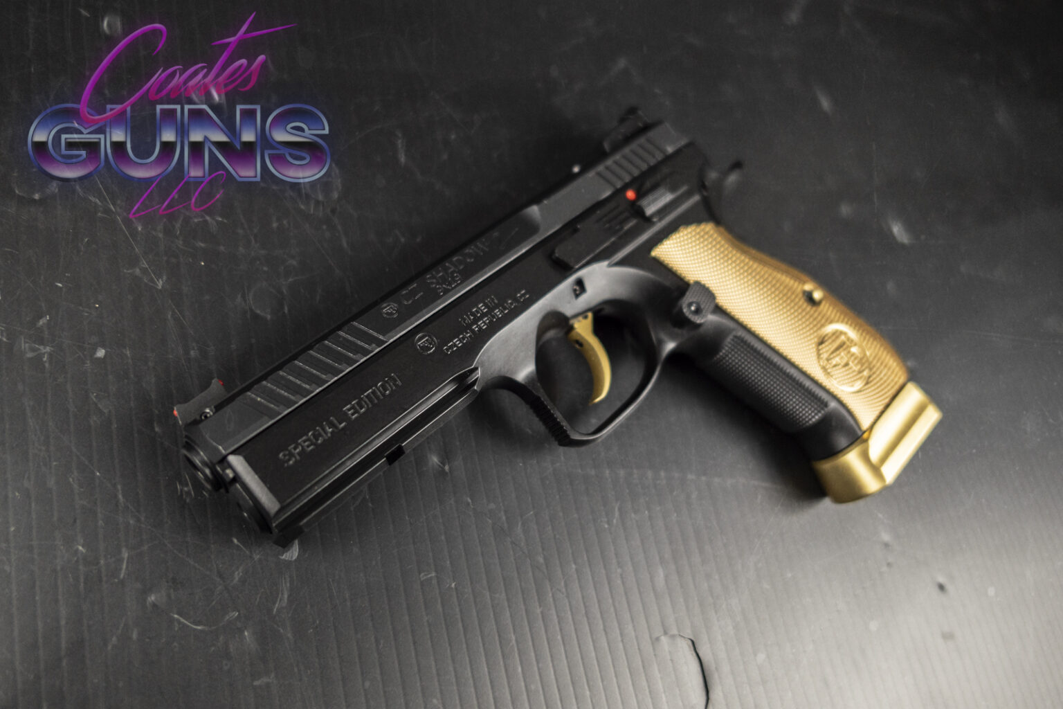 CZ Shadow 2 Optic Ready Gold Digger 9mm | Coates Guns LLC