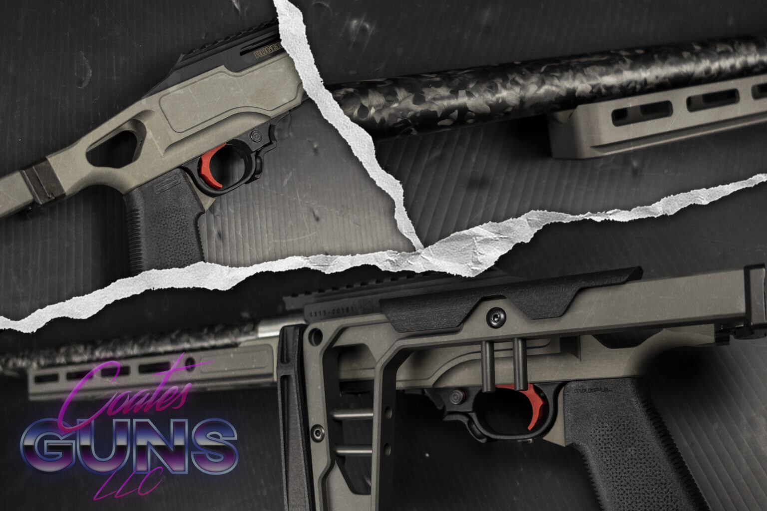 Ruger 10/22 Carbon with Grey Birch Chassis | Coates Guns LLC